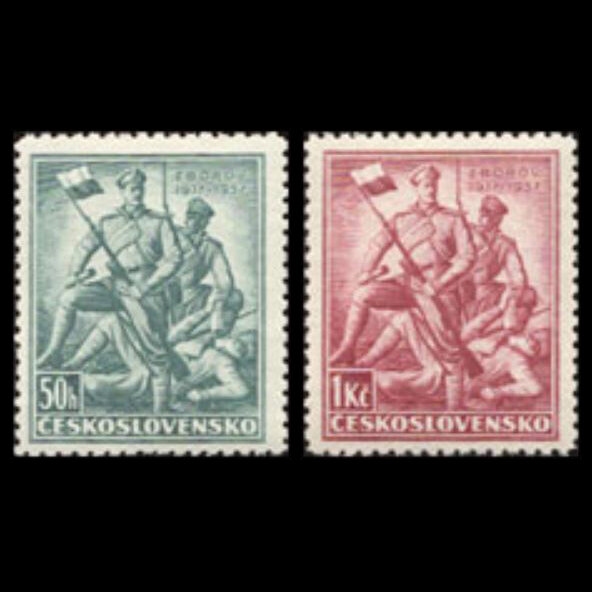 Série známek Československo 1937 - Bitva u Zborova | Kupte na Nunofi.cz