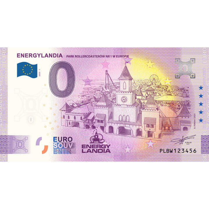 0 Euro Suvenýr Polsko 2025 - ENERGYLANDIA PARK 1 | Kupte na Nunofi.cz
